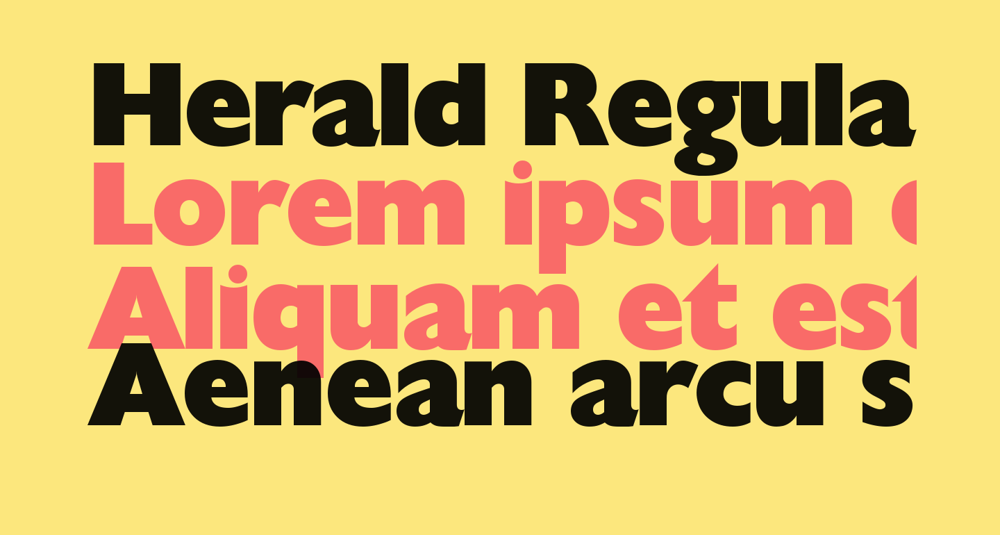 Herald Regular free Font - What Font Is
