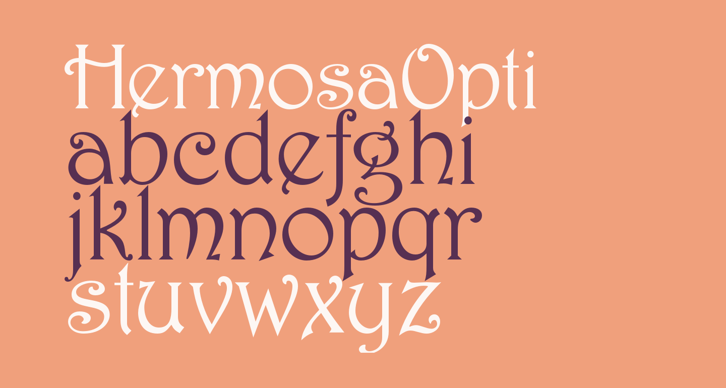 HermosaOpti free Font - What Font Is