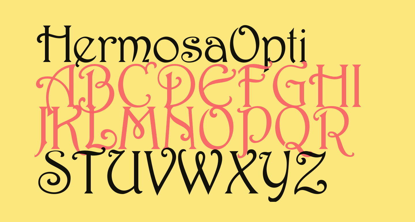 HermosaOpti free Font - What Font Is