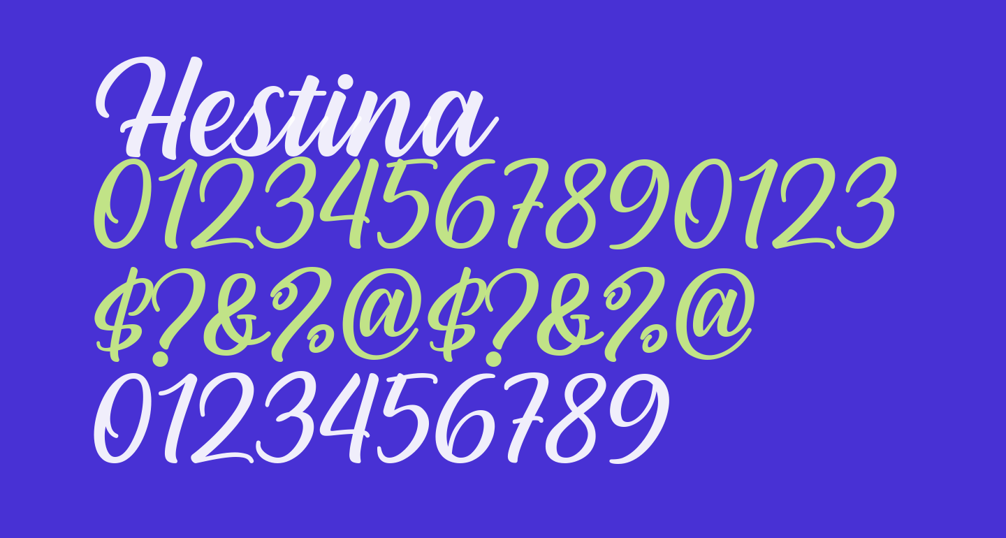 Hestina free Font - What Font Is
