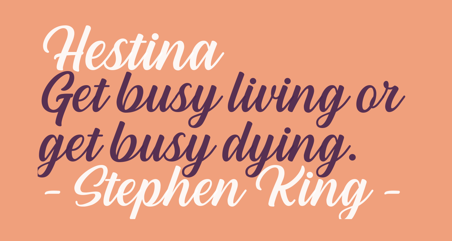 Hestina free Font - What Font Is