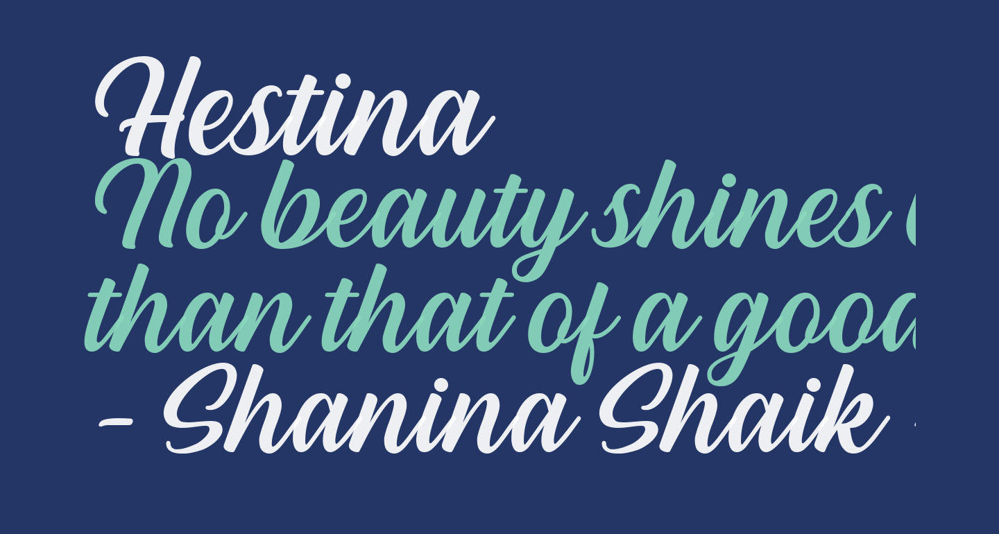 Hestina free Font - What Font Is