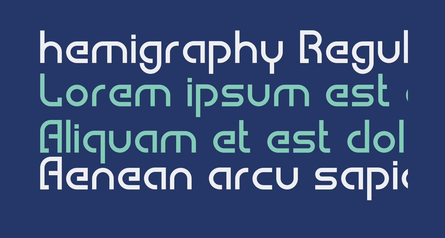 hemigraphy Regular free Font - What Font Is