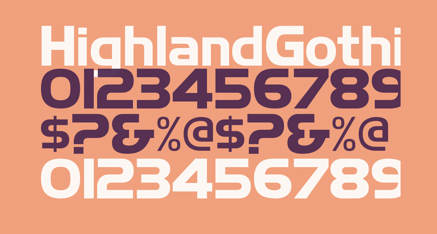 HighlandGothicFLF-Bold free Font - What Font Is