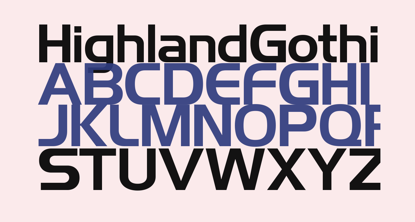 HighlandGothicFLF free Font - What Font Is
