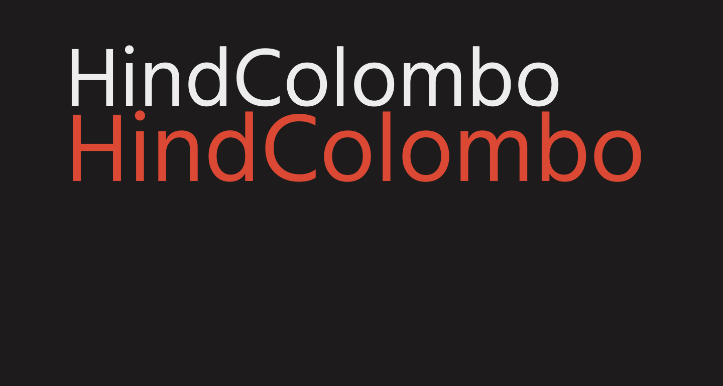Hind Colombo free Font - What Font Is