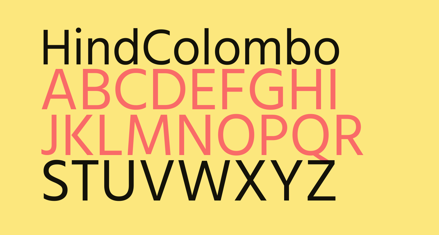 Hind Colombo free Font - What Font Is