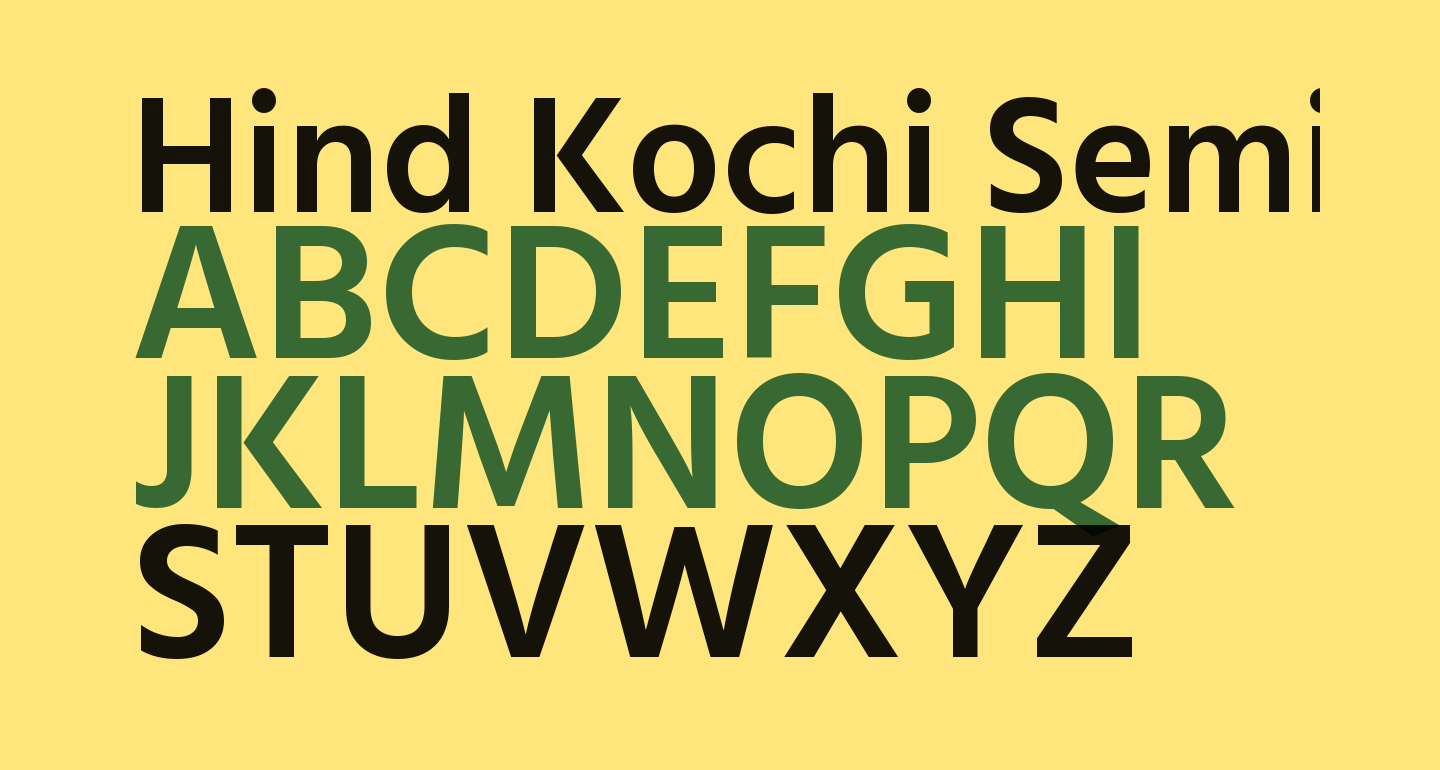 Hind Kochi SemiBold free Font - What Font Is