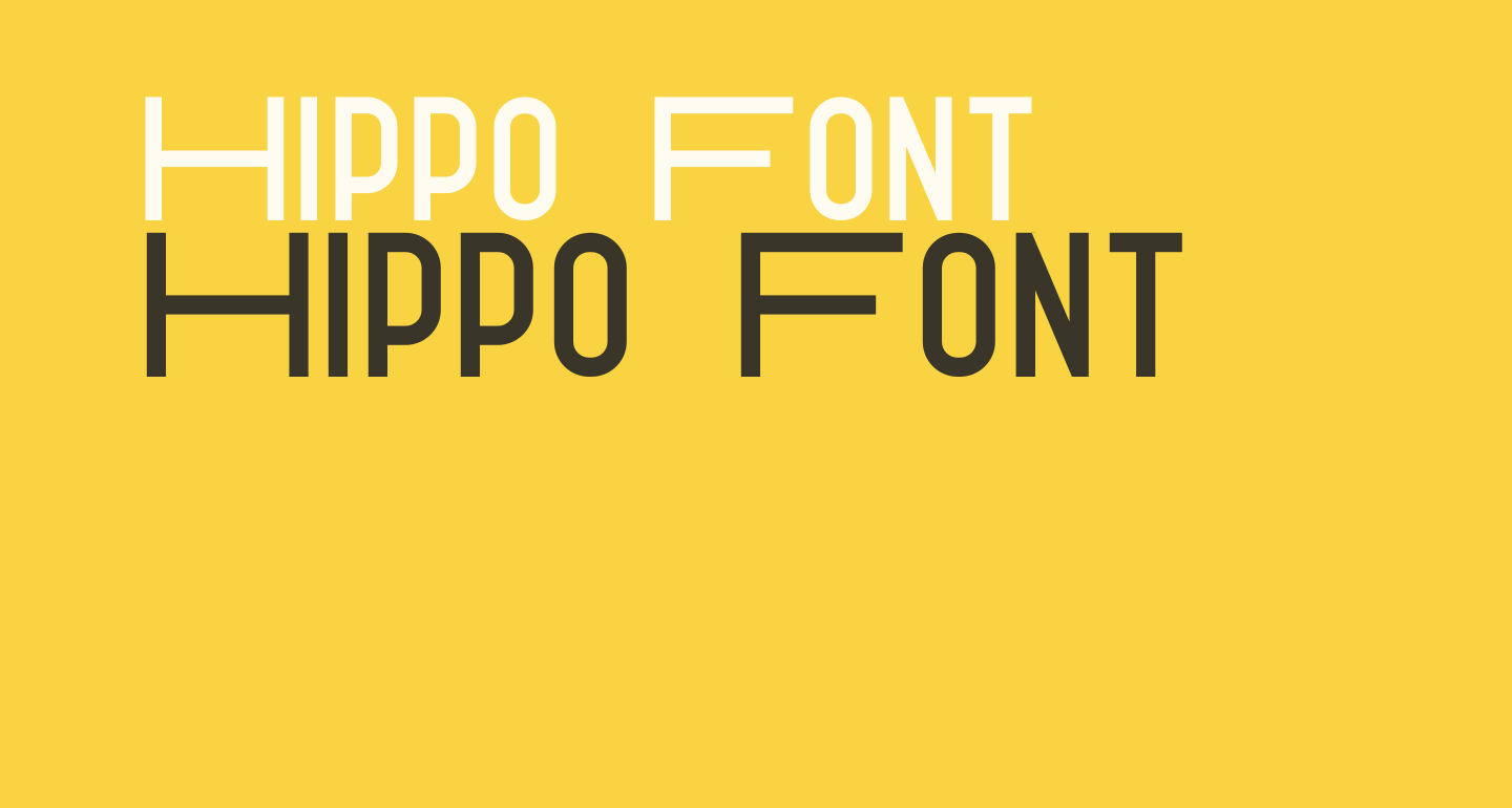 Hippo free Font - What Font Is