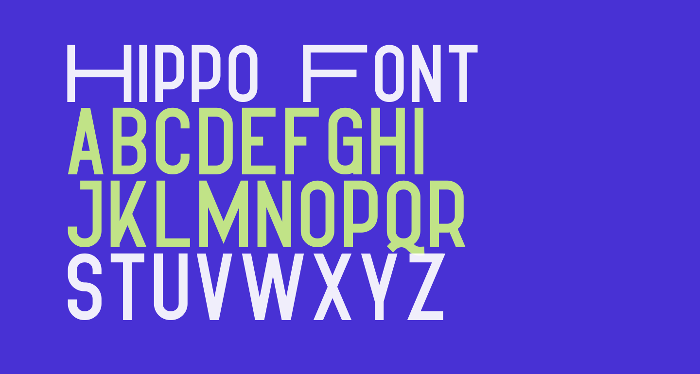 Hippo free Font - What Font Is