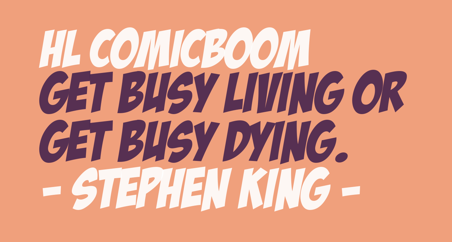 HL ComicBoom free Font - What Font Is