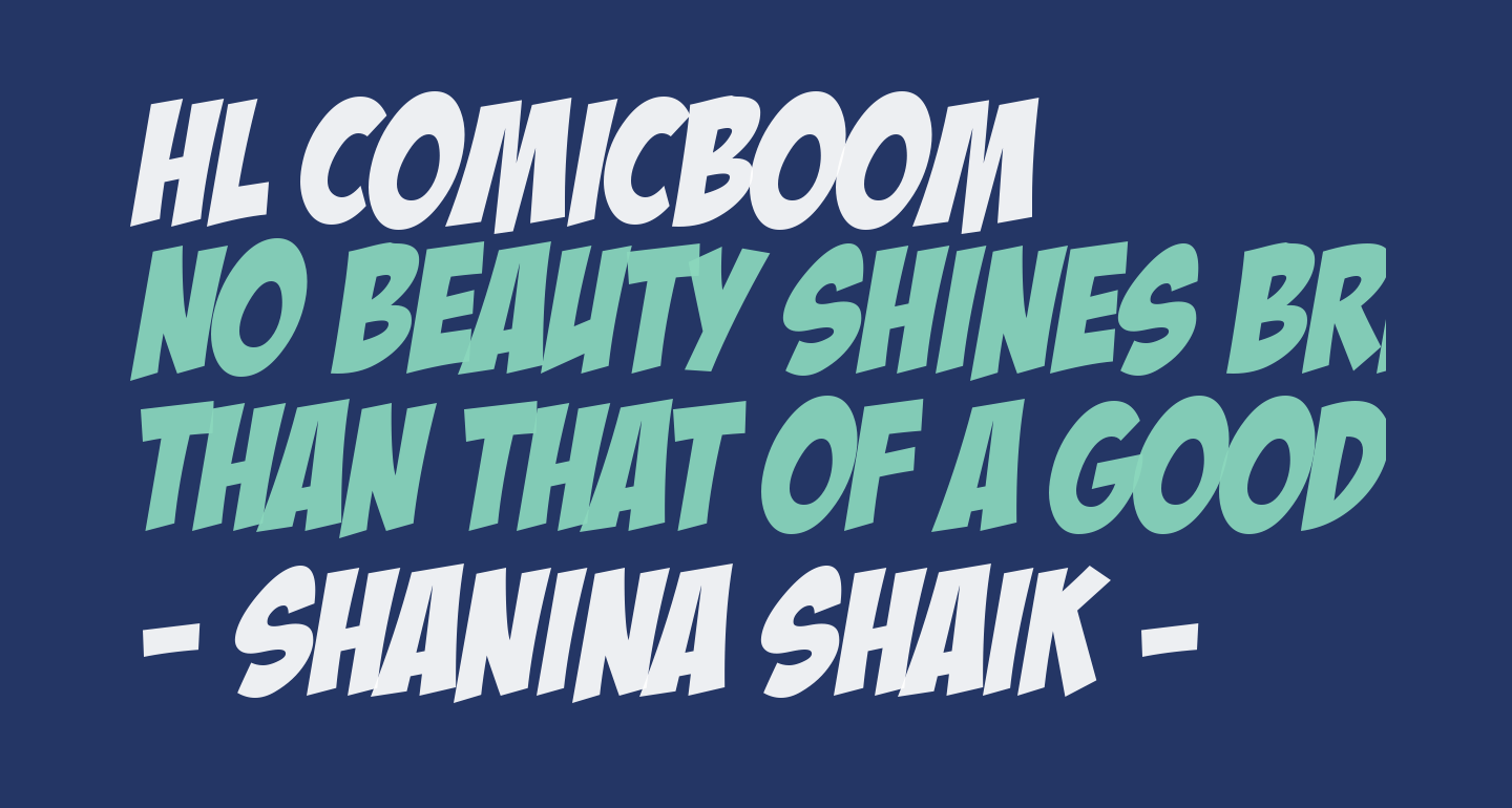 HL ComicBoom free Font - What Font Is