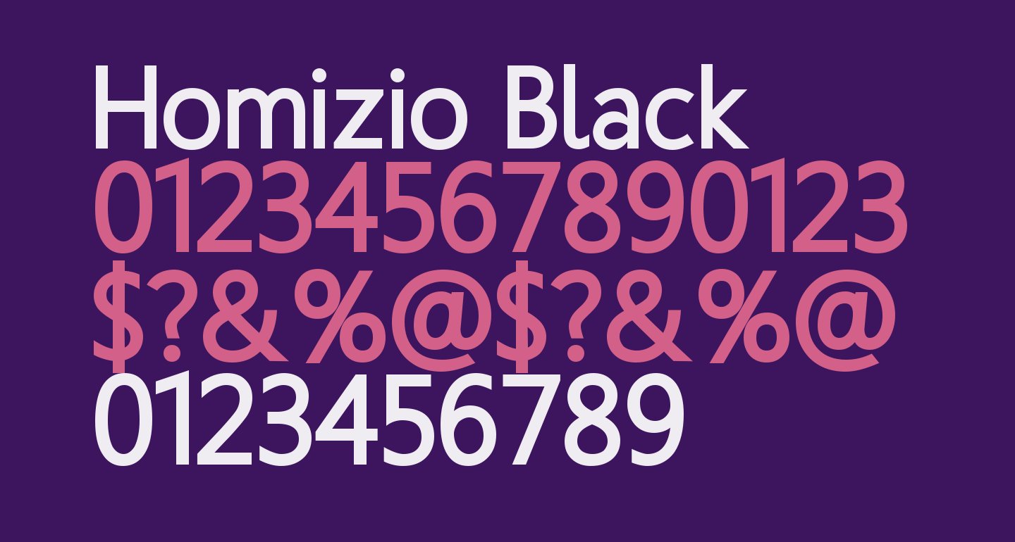 Homizio Black free Font - What Font Is