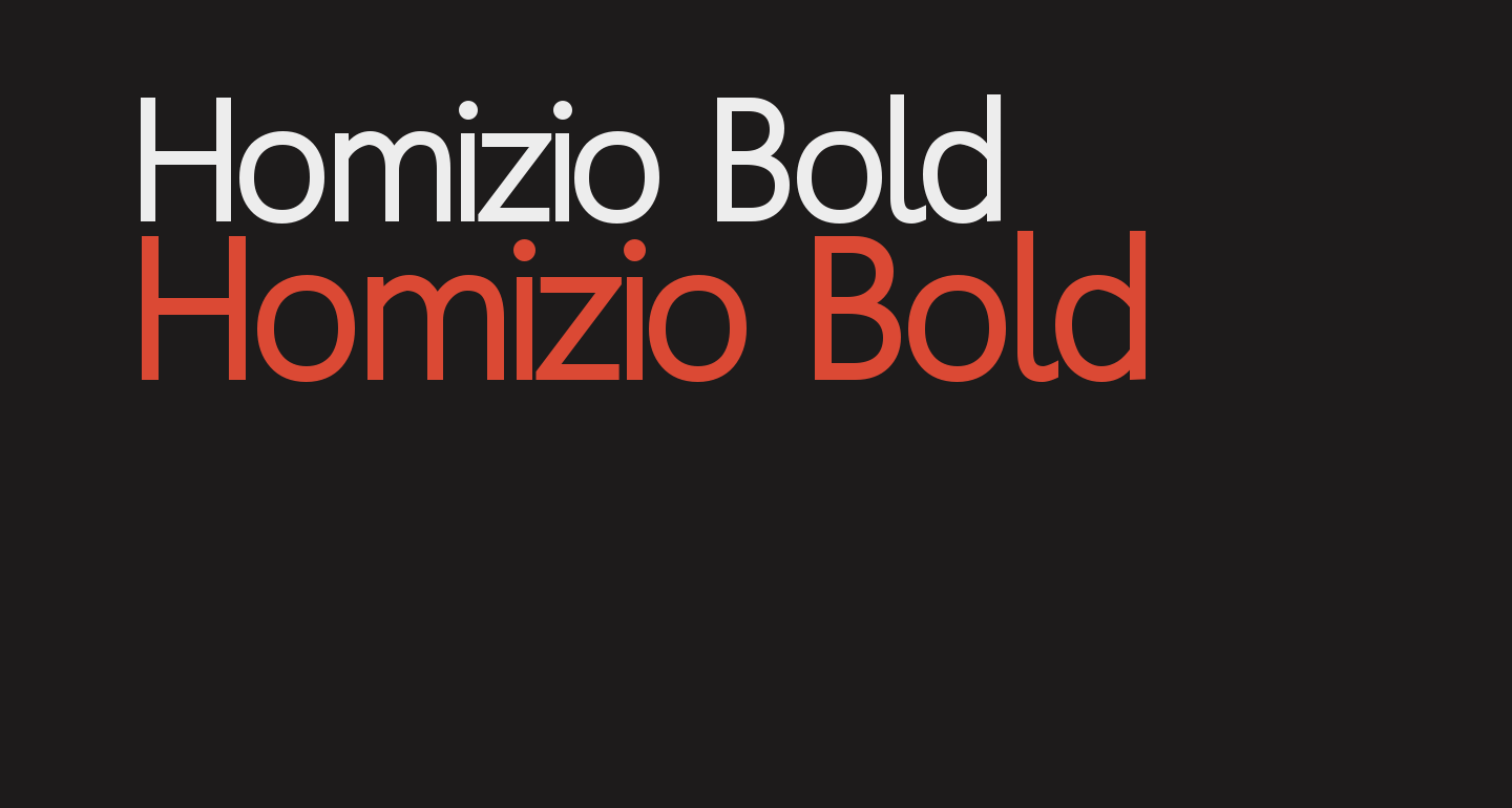Homizio Bold free Font - What Font Is