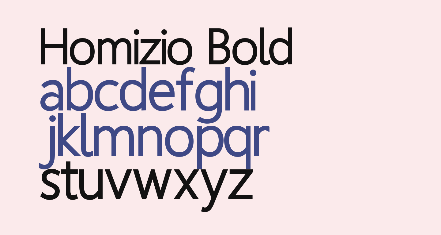 Homizio Bold free Font - What Font Is
