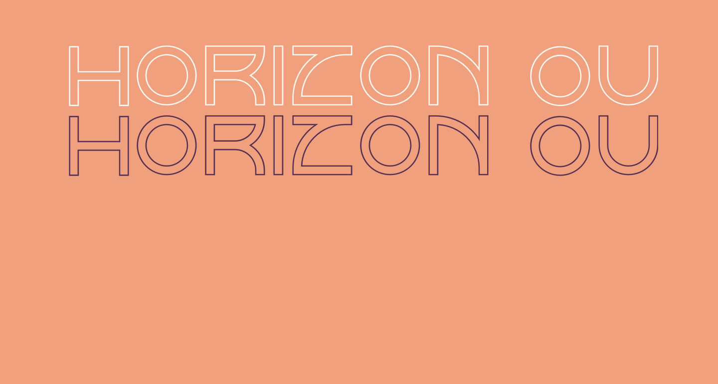 Horizon Outlinetwo free Font - What Font Is