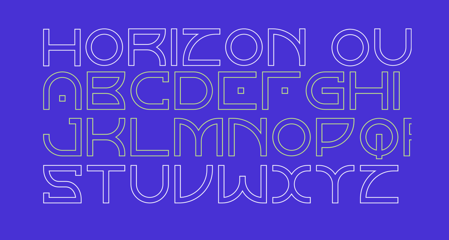 Horizon Outlinetwo free Font - What Font Is