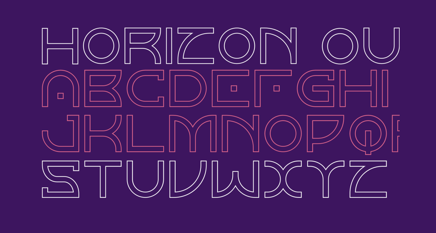 Horizon Outlinetwo free Font - What Font Is