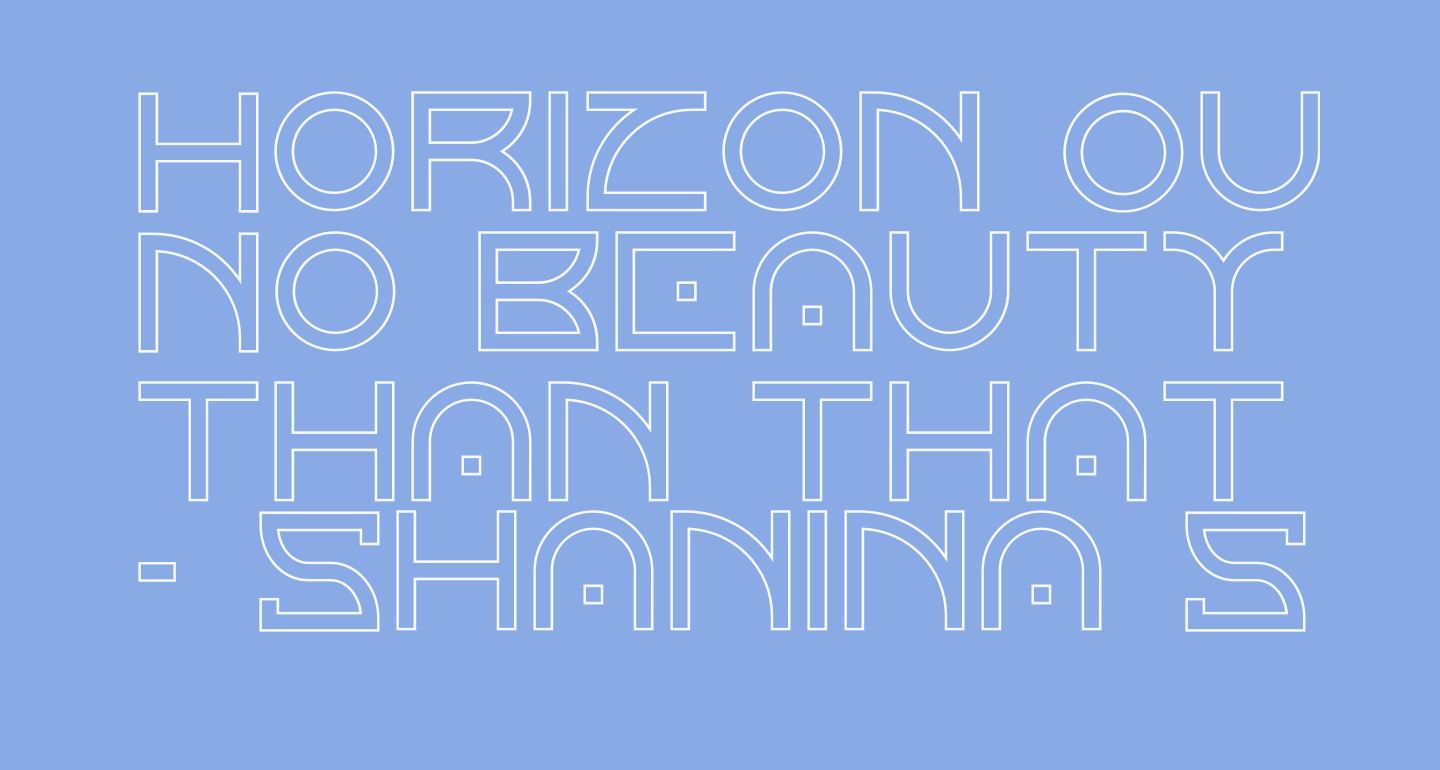 Horizon Outlinetwo free Font - What Font Is