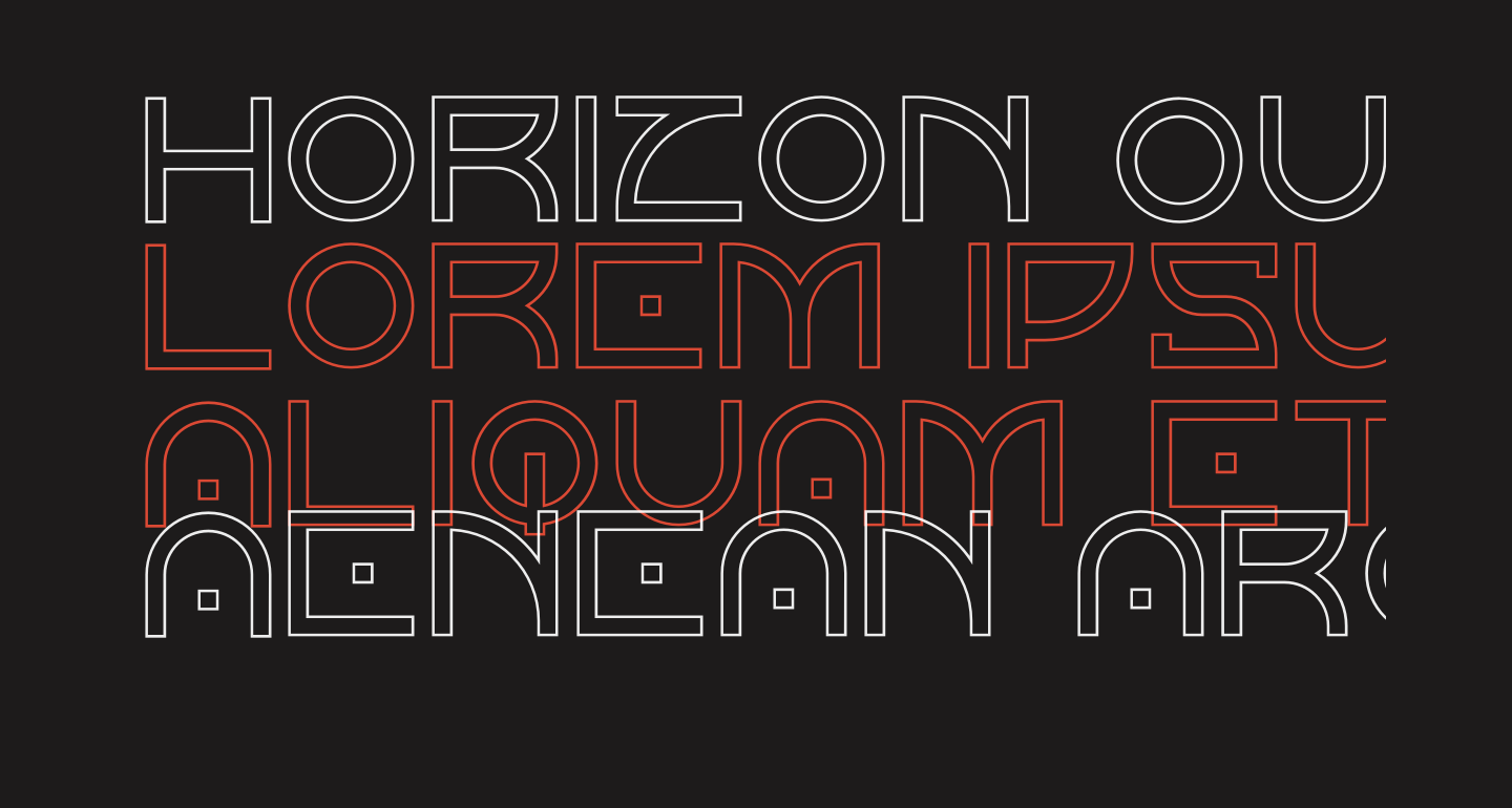 Horizon Outlinetwo free Font - What Font Is