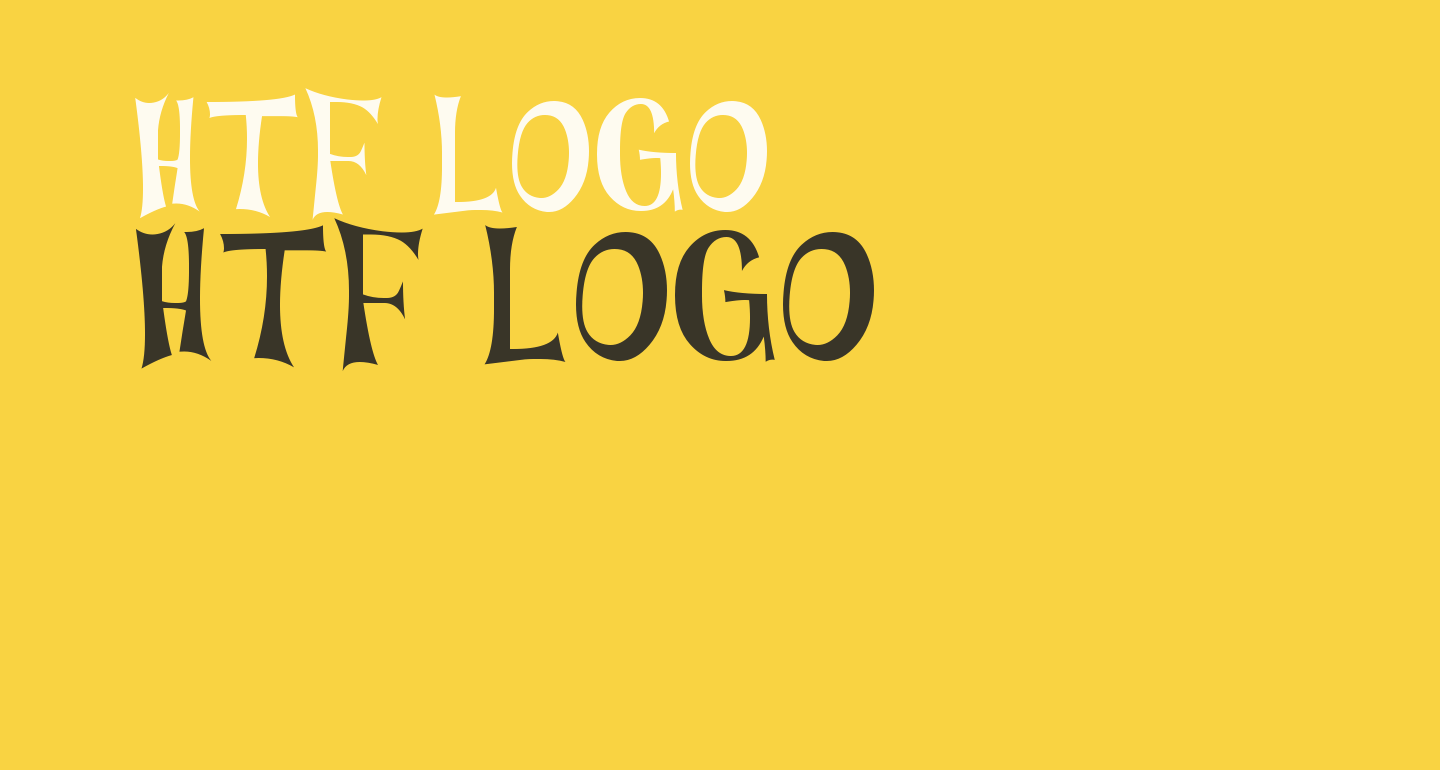 HTF Logo free Font - What Font Is