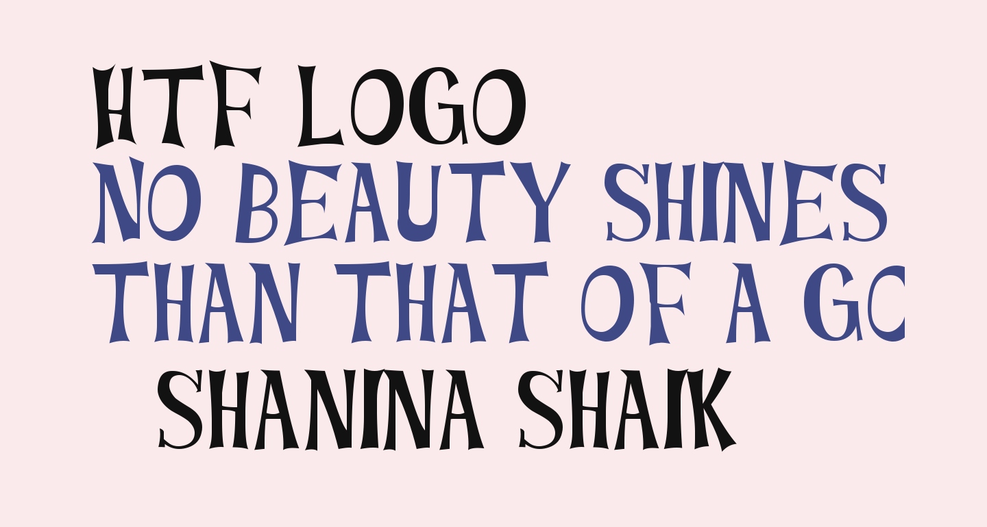 HTF Logo free Font - What Font Is