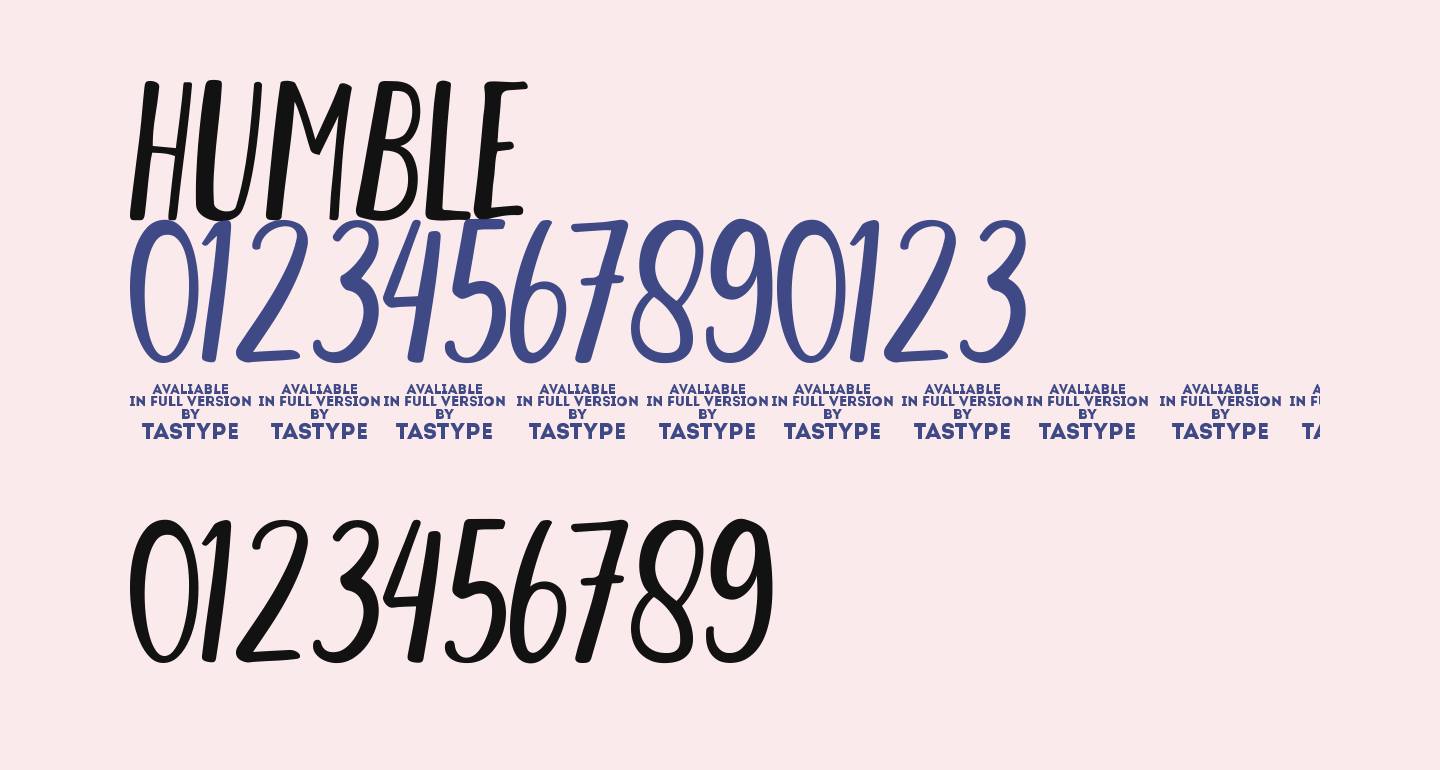 HUMBLE free Font - What Font Is