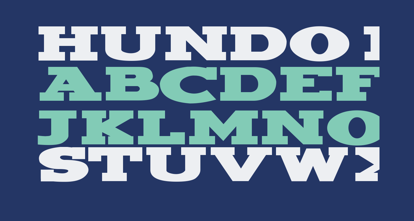 Hundo free Font - What Font Is
