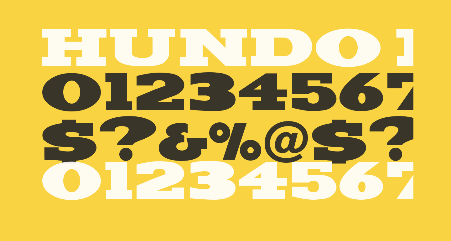 Hundo free Font - What Font Is