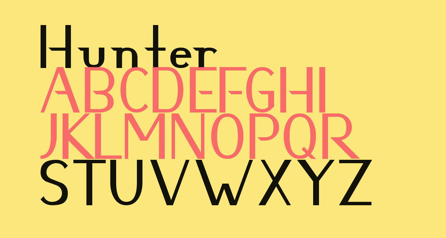 Hunter free Font - What Font Is