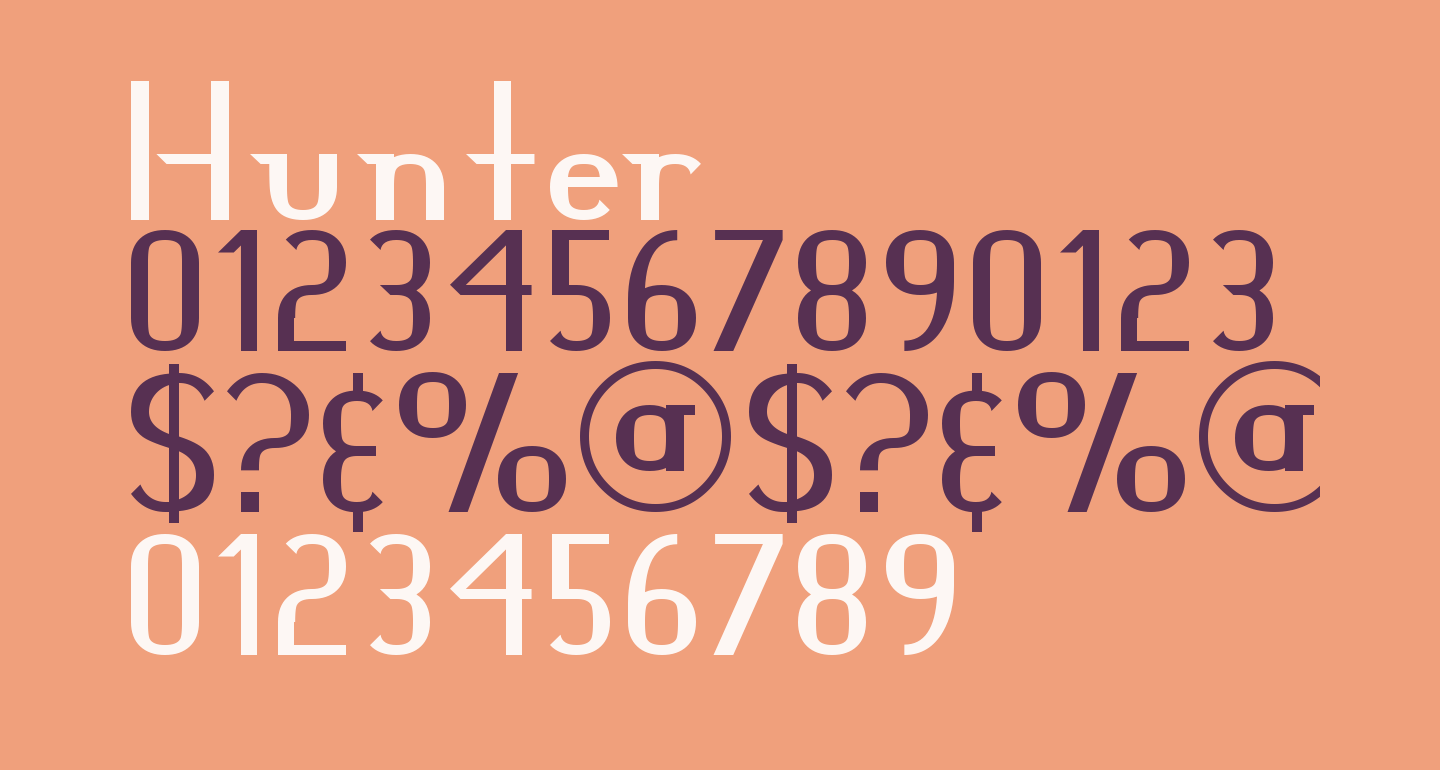 Hunter free Font - What Font Is