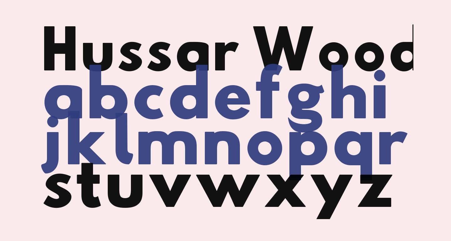 Hussar Woodtype Black free Font - What Font Is