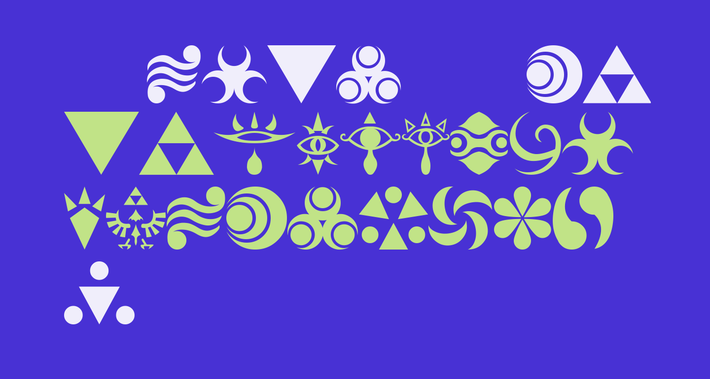 Hylian Symbols free Font - What Font Is