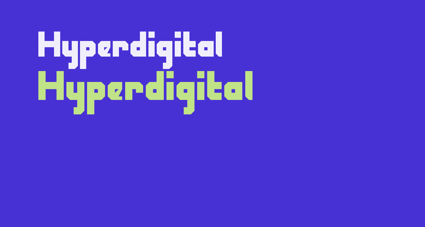 Hyperdigital free Font - What Font Is
