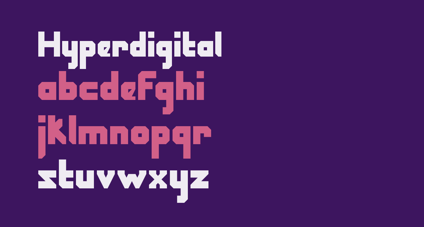 Hyperdigital free Font - What Font Is