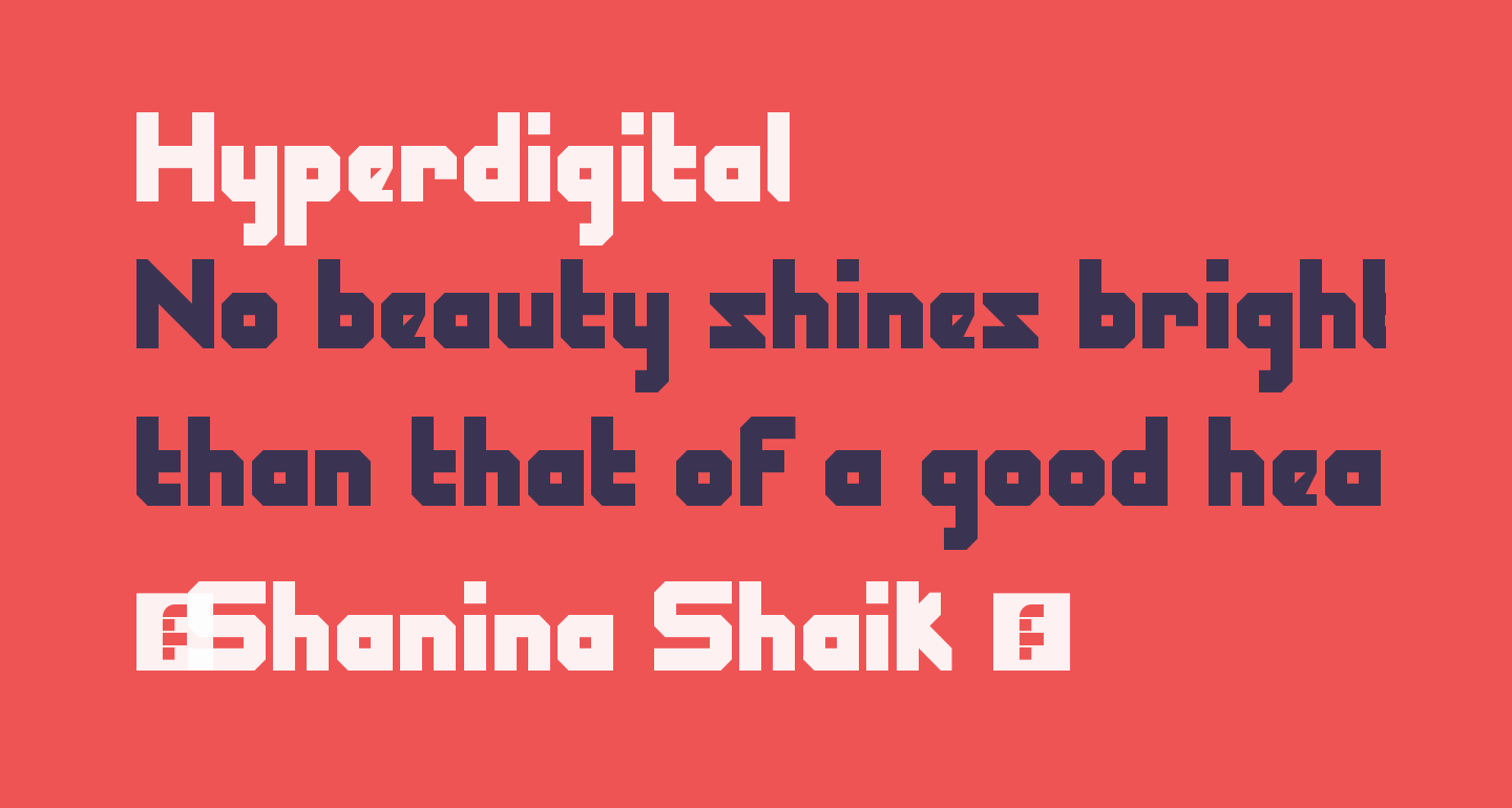 Hyperdigital free Font - What Font Is