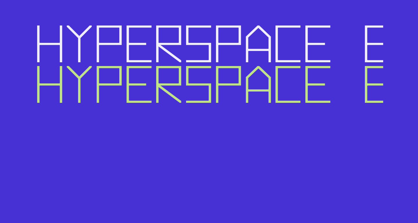 Hyperspace Bold free Font - What Font Is