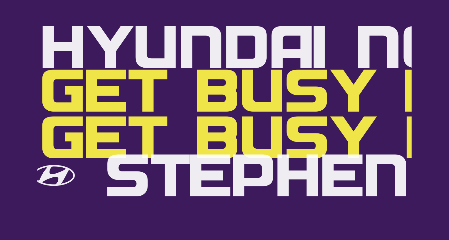 Hyundai Normal free Font - What Font Is