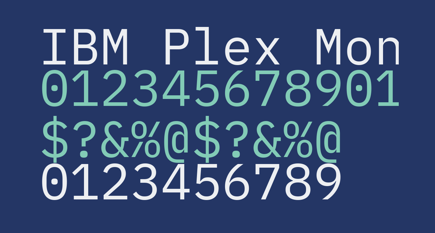IBM Plex Mono free Font - What Font Is