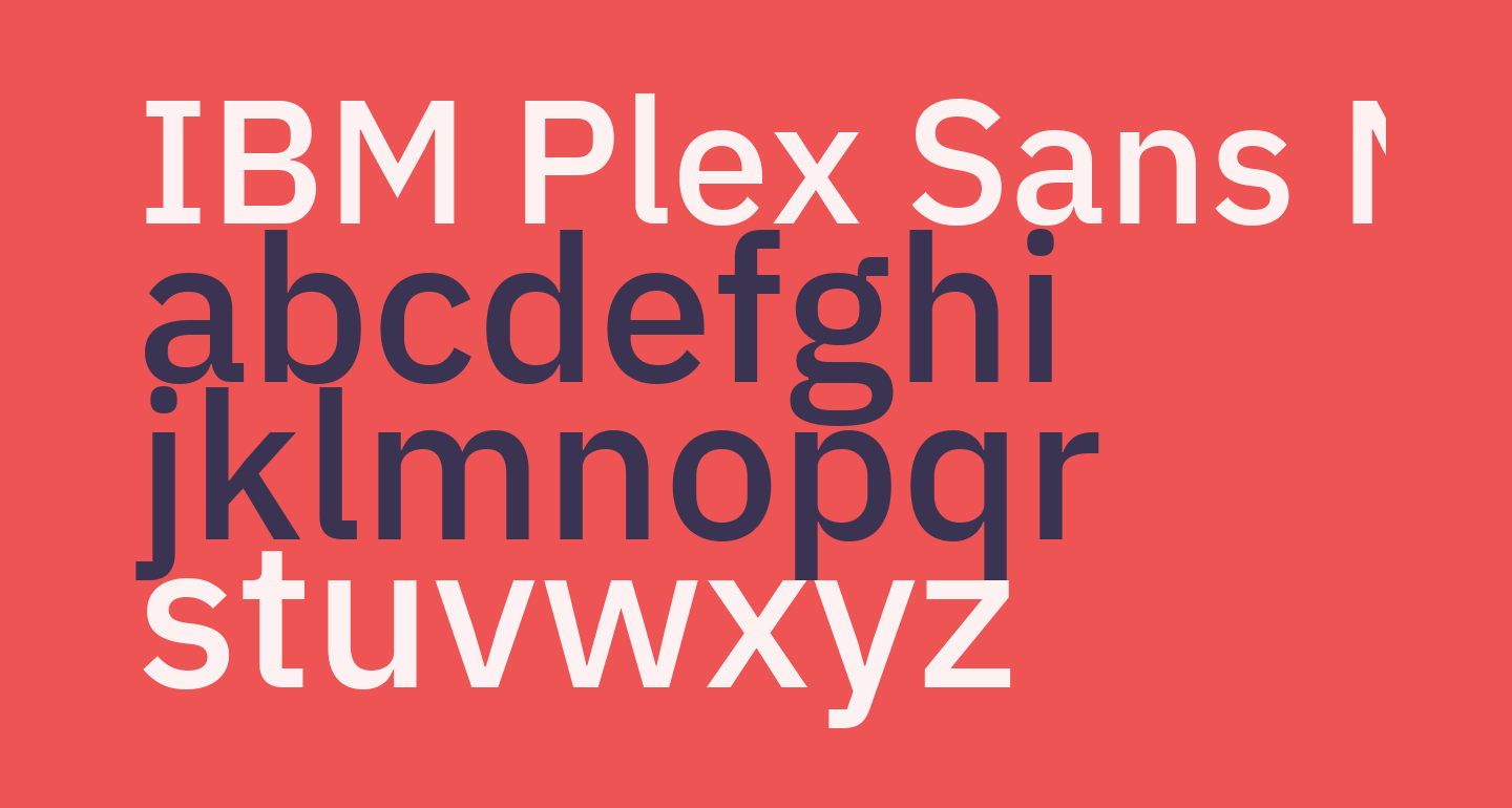 IBM Plex Sans Medium free Font - What Font Is