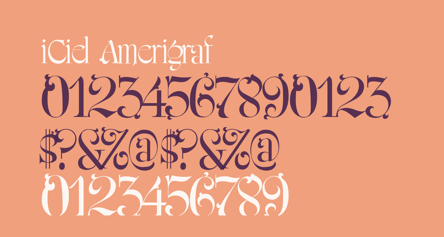 iCiel Amerigraf free Font - What Font Is