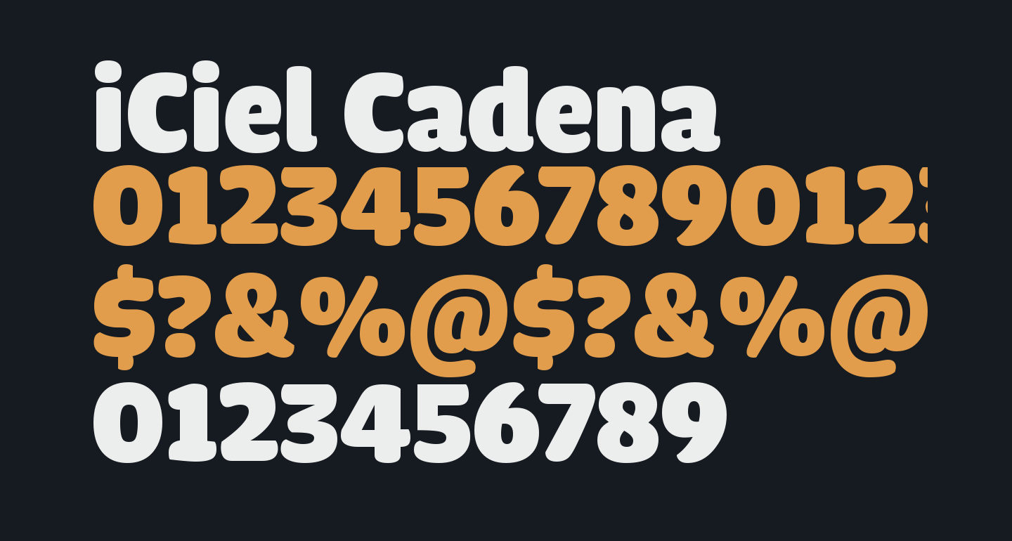 iCiel Cadena free Font - What Font Is