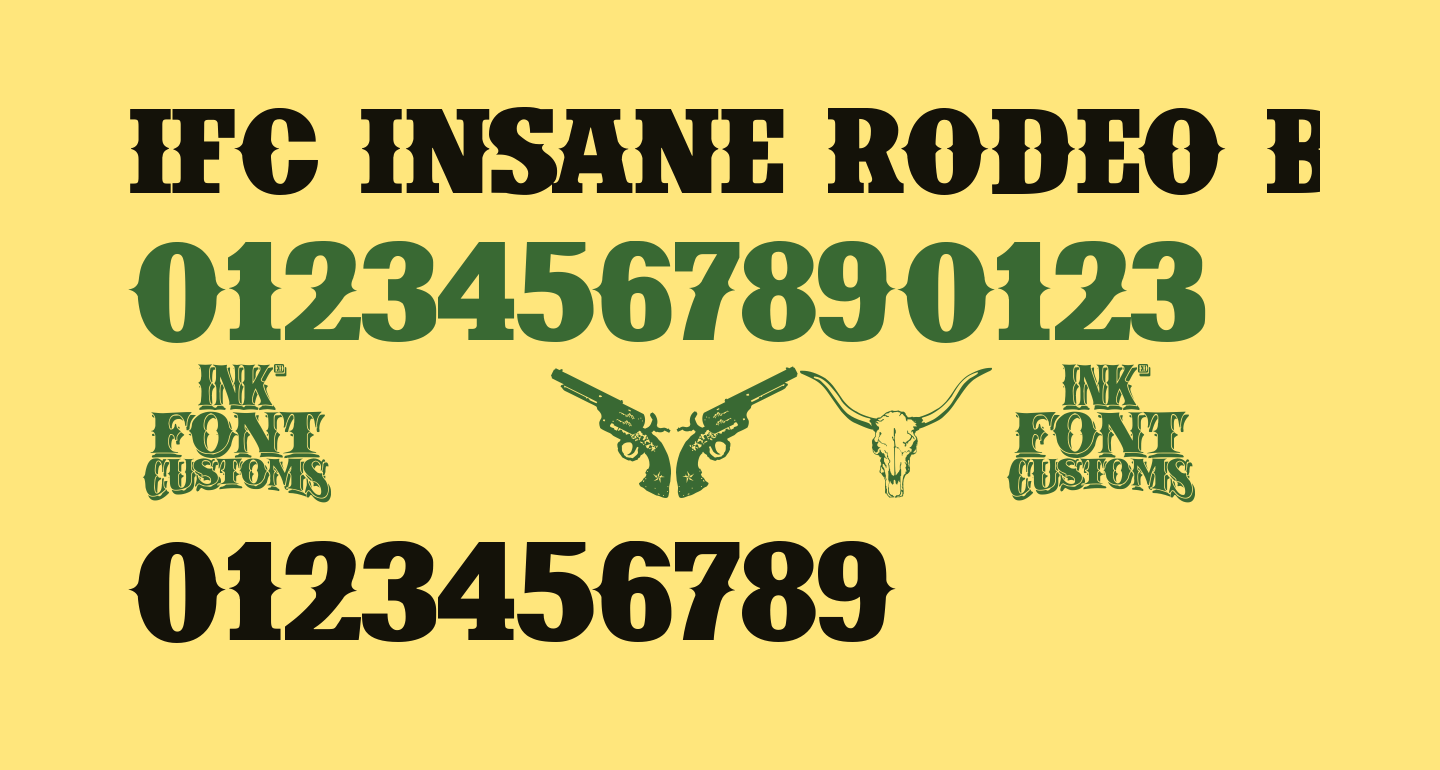 IFC INSANE RODEO BOLD Bold free Font - What Font Is