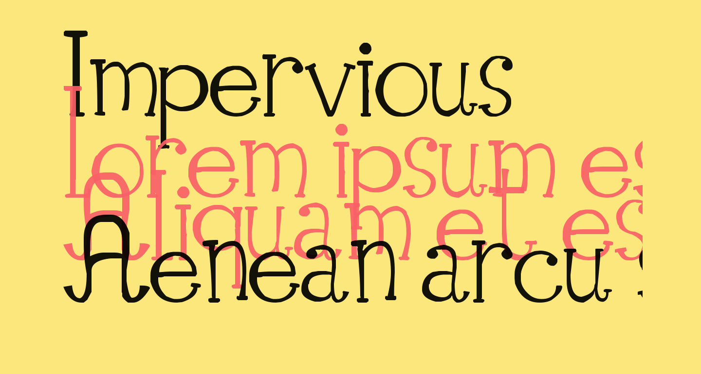 Impervious free Font - What Font Is