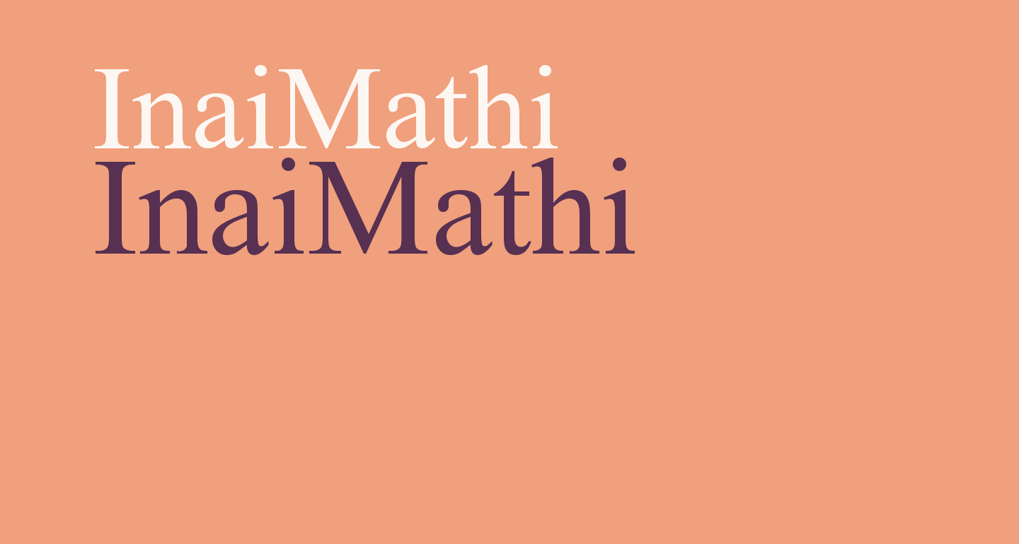 InaiMathi free Font - What Font Is