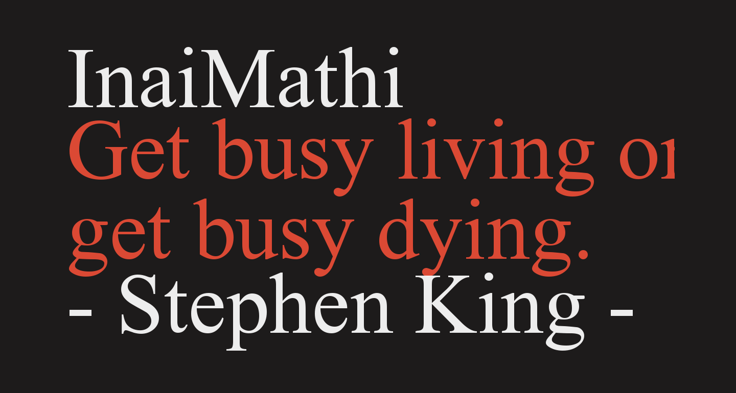 InaiMathi free Font - What Font Is