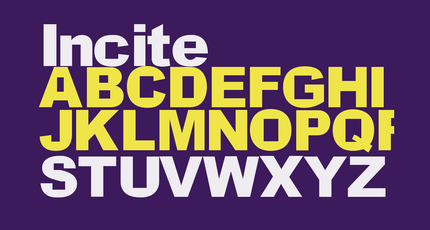 Incite free Font - What Font Is