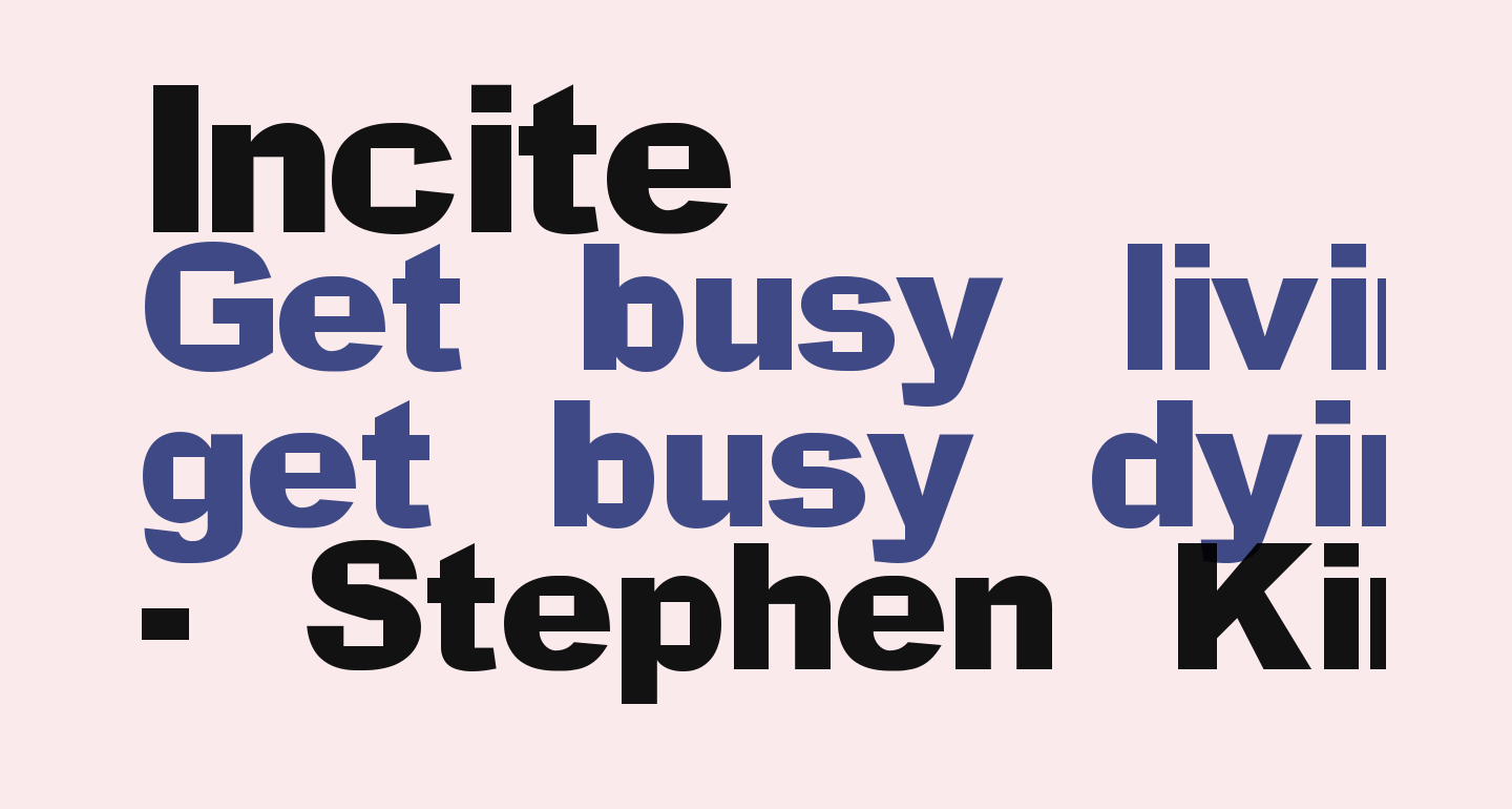 Incite free Font - What Font Is