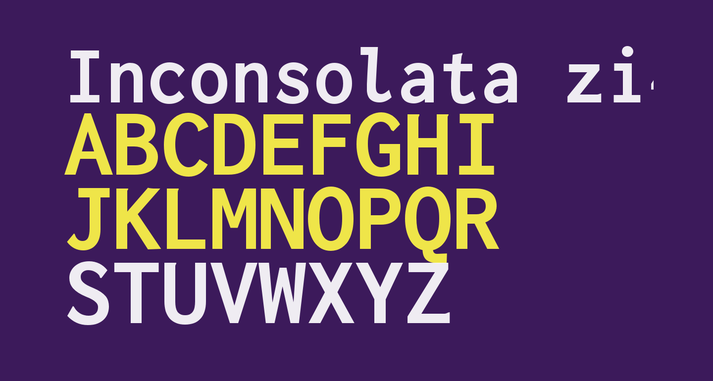 Inconsolata zi4[varl,varqu] Bold free Font - What Font Is