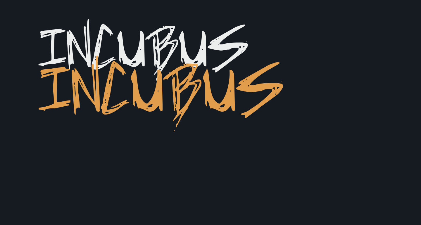 Incubus free Font - What Font Is